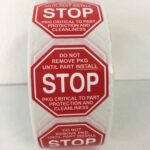 Stop Sign Label | APS Packaging