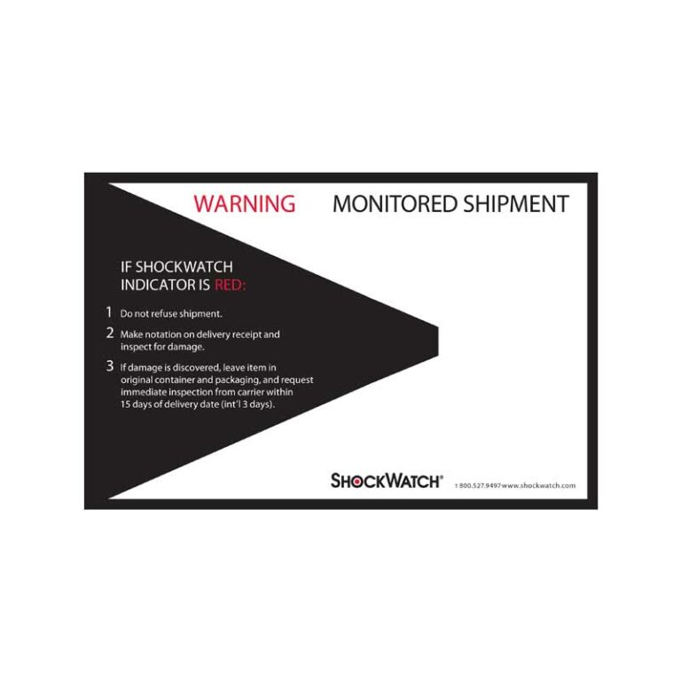 Shockwatch Companion Label | APS Packaging